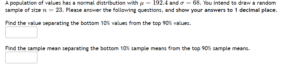 Solved A population of values has a normal distribution with | Chegg.com