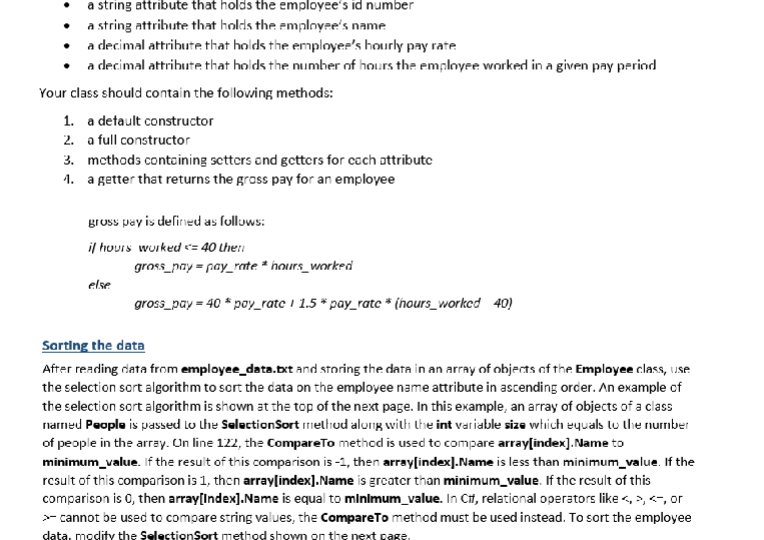 Solved Displaying output Display the payroll data for | Chegg.com