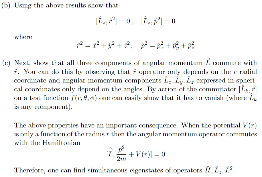 Solved (5 points) For this problem the following commutator | Chegg.com