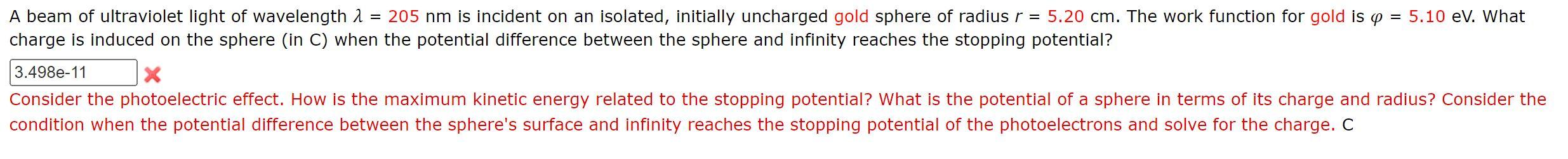 Solved A beam of ultraviolet light of wavelength λ=205 nm is | Chegg.com