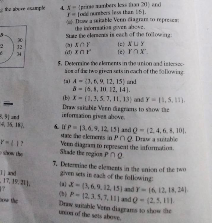 Solved g the above example 4. X = (prime numbers less than | Chegg.com