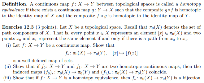Solved Definition. A continuous map f: X + Y between | Chegg.com
