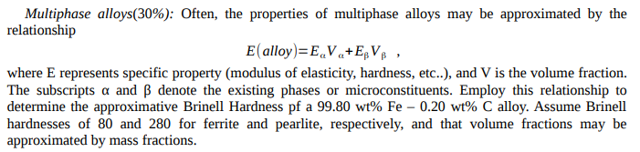 Solved Multiphase alloys(30%): Often, the properties of | Chegg.com