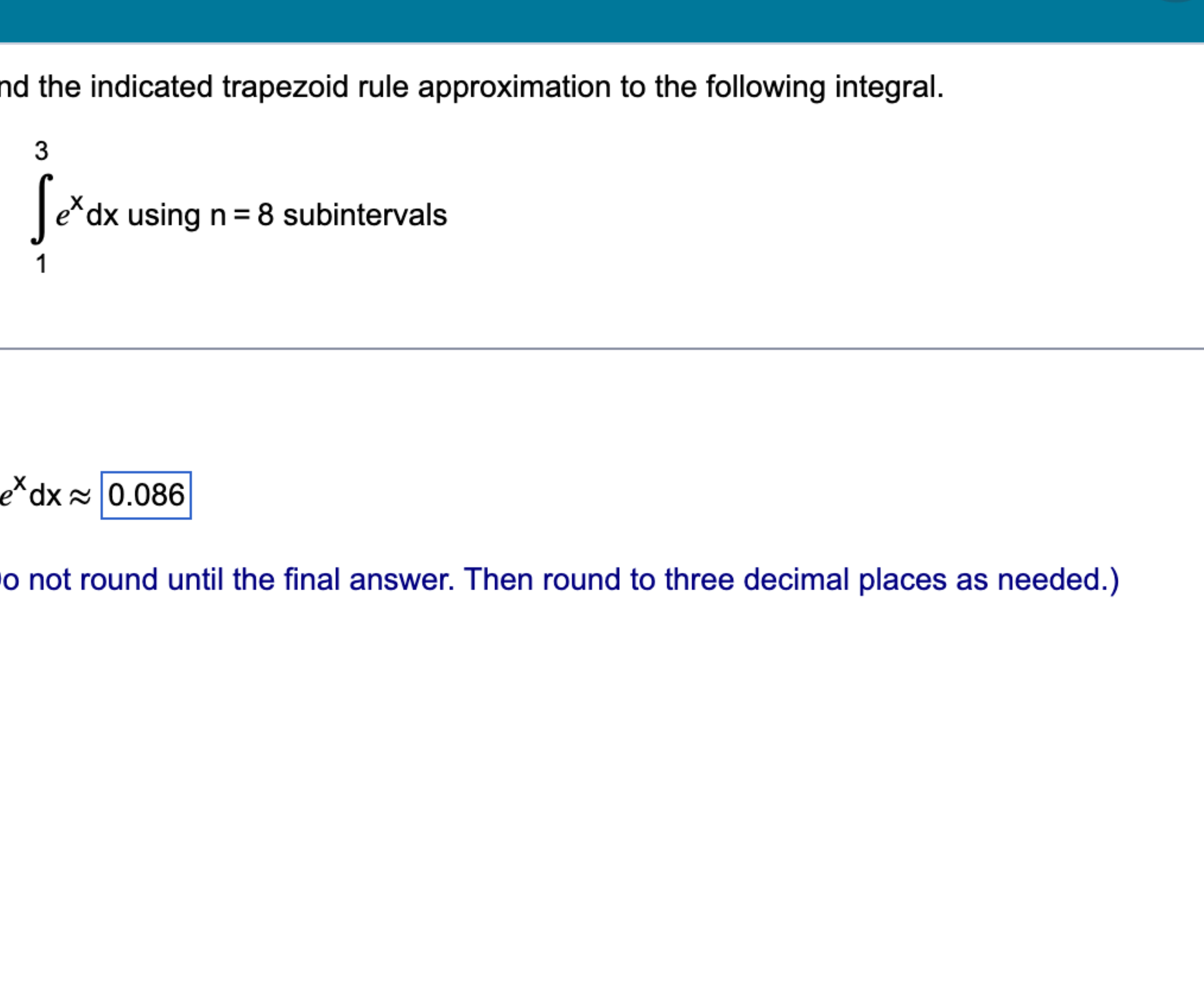 Solved nd the indicated trapezoid rule approximation to the | Chegg.com