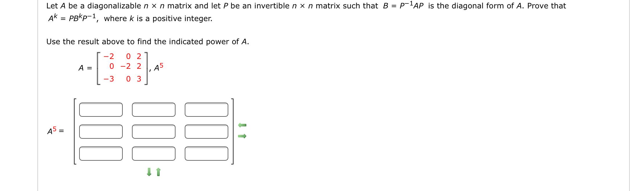 Solved Let A be a diagonalizable n x n matrix and let P be | Chegg.com