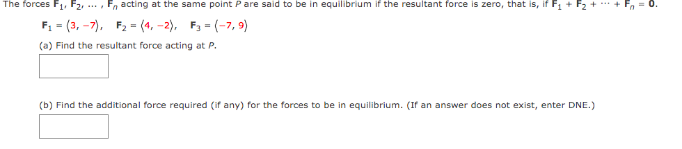 Solved The forces F1, F2, ..., Fn acting at the same point P | Chegg.com