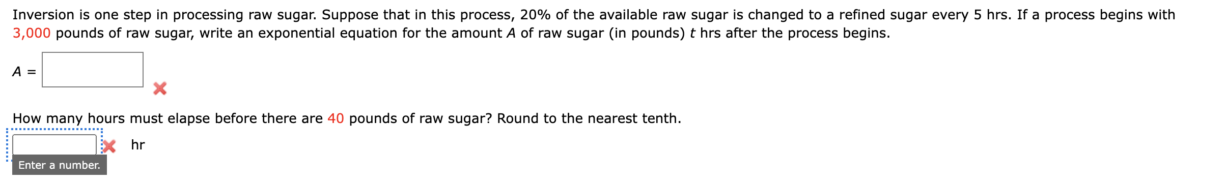 Solved Inversion is one step in processing raw sugar. | Chegg.com