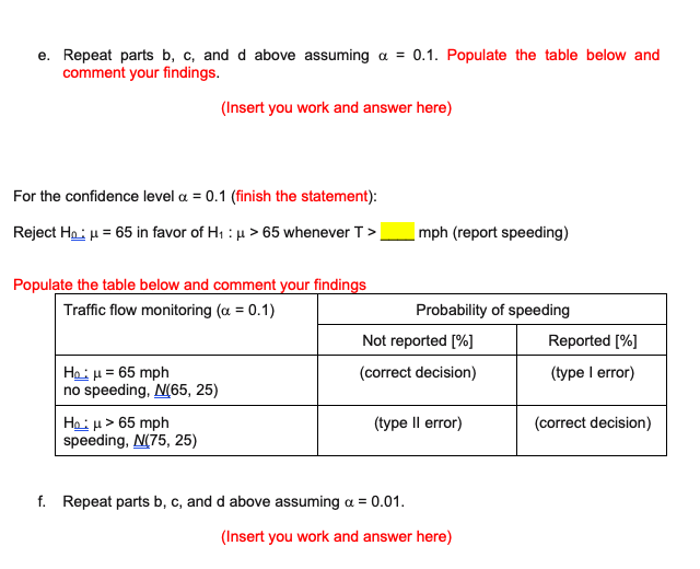 Problem 5: In the area where the speed limit in 1-81 | Chegg.com
