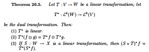 Solved Theorem 26 5 Let T V→w Be A Linear Transformation