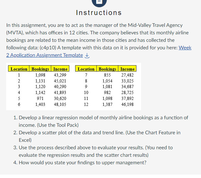 Solved In this assignment, you are to act as the manager of | Chegg.com