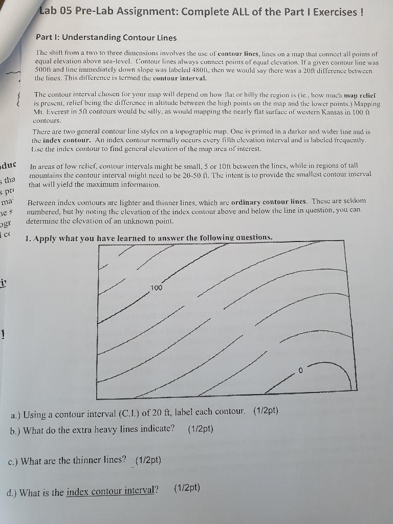 Solved Lab 05 Pre-Lab Assignment: Complete ALL of the Part 1 | Chegg.com