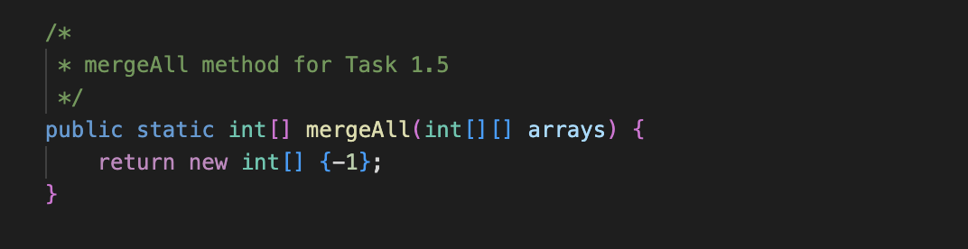 Solved Code the MergeAll class without java libraries. You | Chegg.com