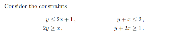 Solved (a) Plot the constraints and shade the feasible | Chegg.com