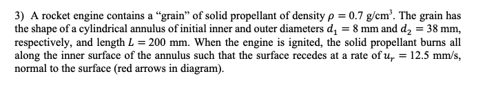 Solved For fluid mechanics. A rocket engine contains a | Chegg.com