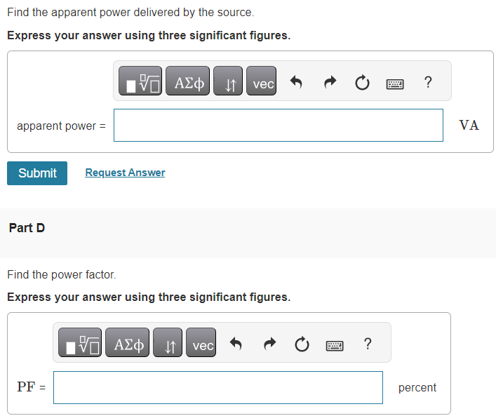 Solved Find the power delivered by the source. Express your | Chegg.com
