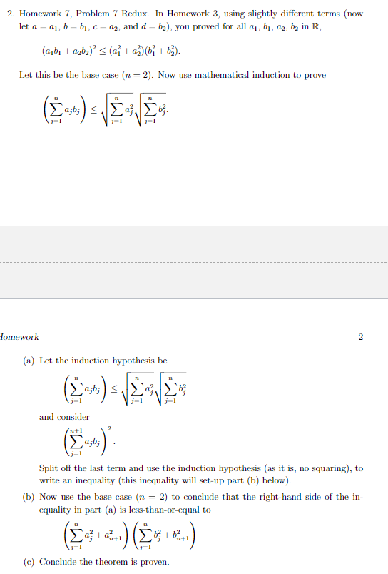 Solved 2 Homework 7 Problem 7 Redux In Homework 3 Using