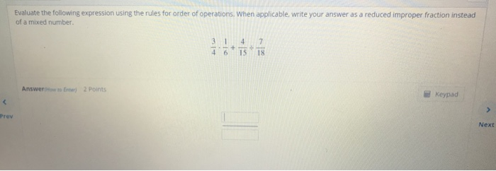 Solved Evaluate the following expression using the rules for | Chegg.com