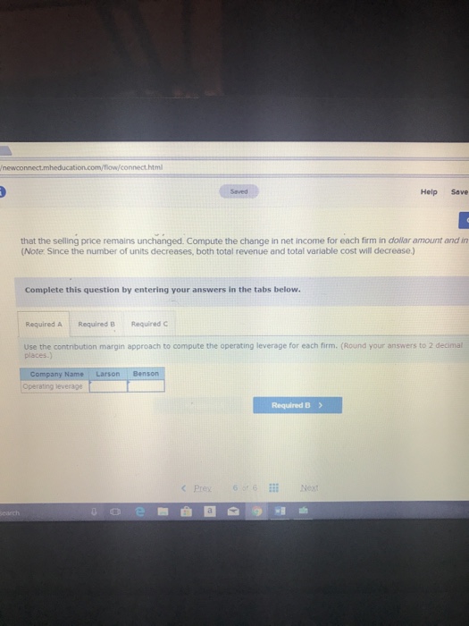 Solved 6 Help Save & Exit Submit Check my work Arnold Vimka | Chegg.com