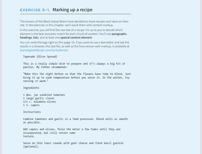 Solved The owners of the Black Goose Bistro have decided to | Chegg.com