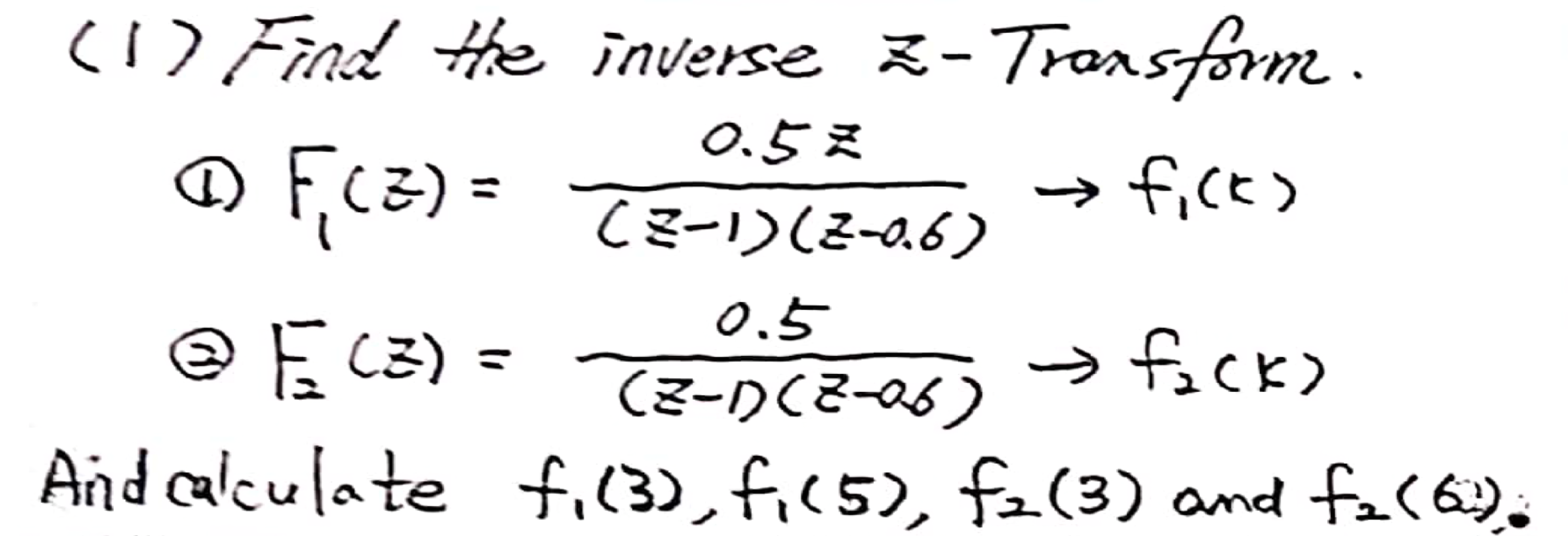 Solved Find the inverse z-Transform. | Chegg.com