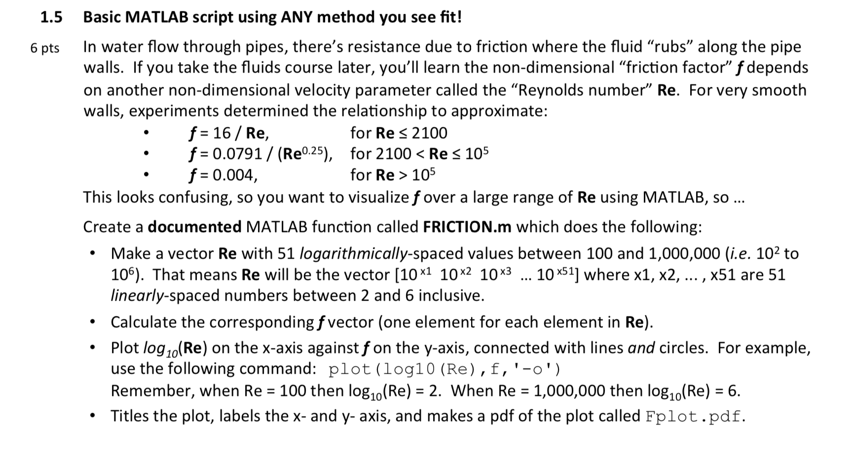 Solved 1.5 Basic MATLAB script using ANY method you see fit! | Chegg.com