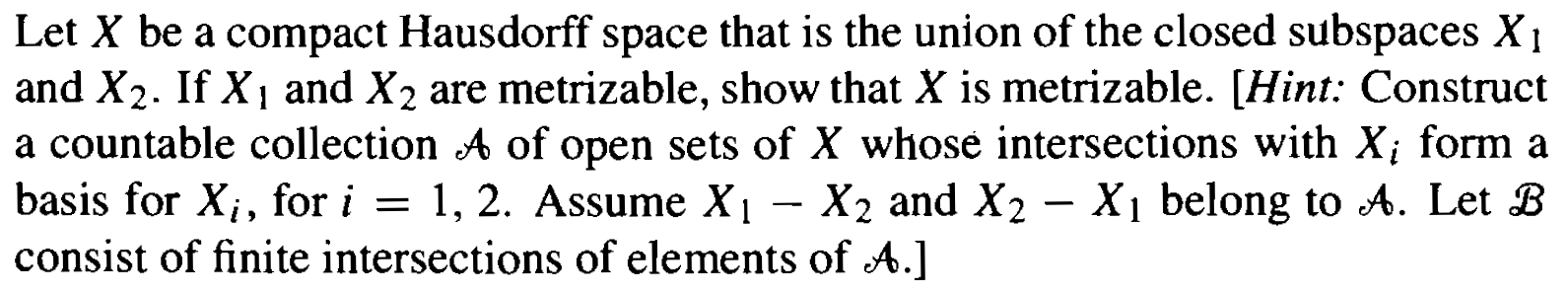 Solved Let X be a compact Hausdorff space that is the union | Chegg.com