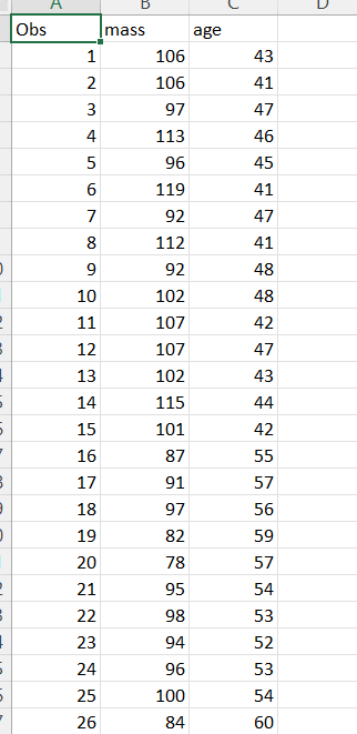 Solved A person’s muscle mass is expected a decrease with | Chegg.com