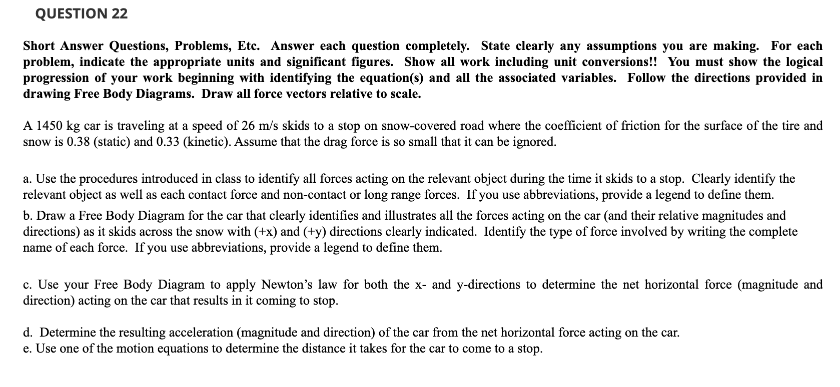 Solved Short Answer Questions, Problems, Etc. Answer each | Chegg.com