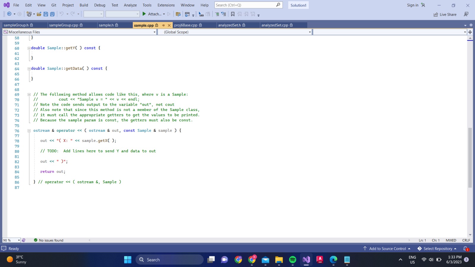 c++Hi! Can you please help me write proj6Base.cpp | Chegg.com