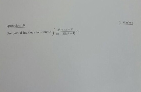 Solved Use partial fractions to evaluate integral x^2 + 4x + | Chegg.com