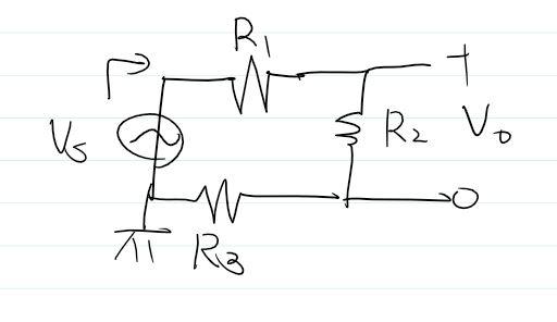 Solved RI T R2 Vo V w π R3 | Chegg.com