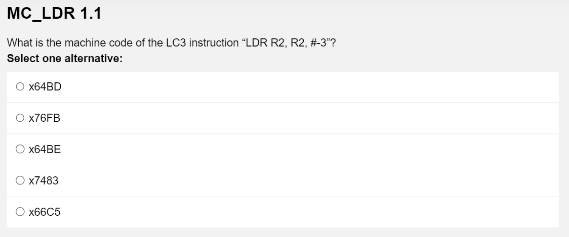 Solved Mcldr 11 What Is The Machine Code Of The Lc3 