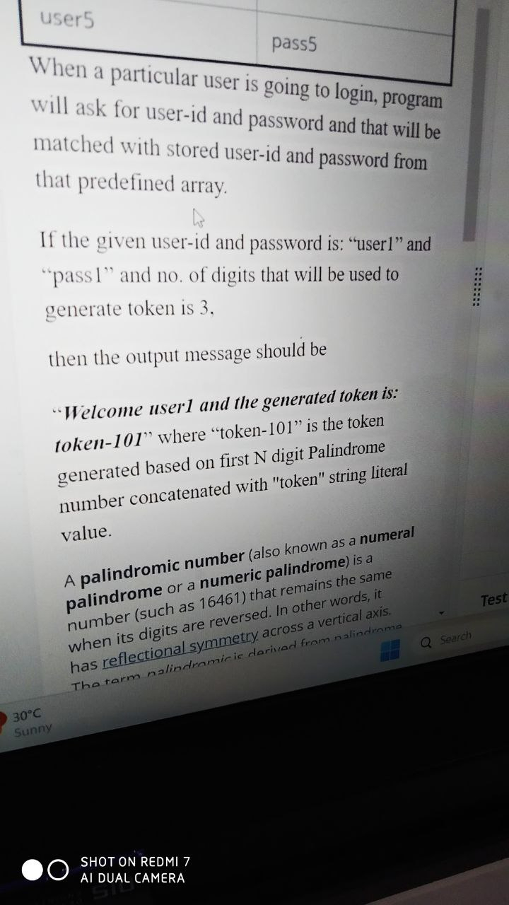Write a function to check whether a user is | Chegg.com