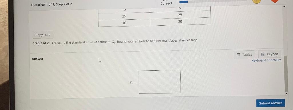 Solved The following table contains the scores from a | Chegg.com