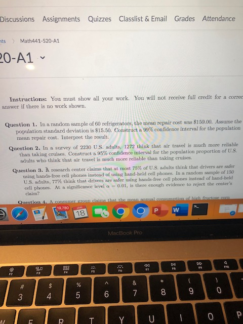 Solved Discussions Assignments Quizzes Classlist & Email | Chegg.com
