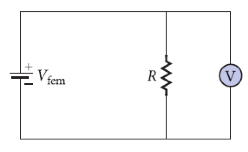 Solved Consider a simple circuit consisting of an fem source | Chegg.com