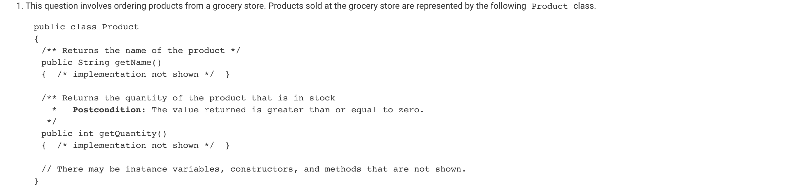 1. This question involves ordering products from a | Chegg.com