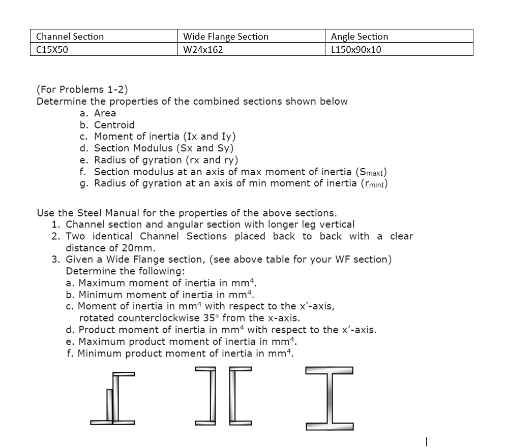 (For Problems 1-2) Determine the properties of the | Chegg.com