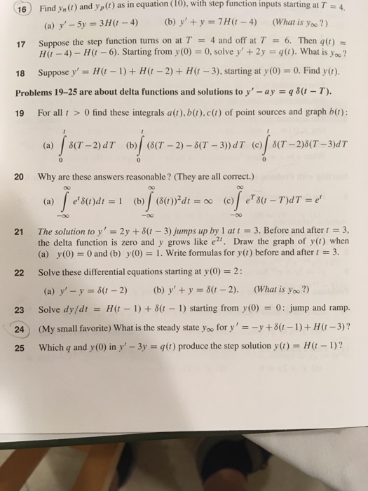 Solved function Find Yn (1) and yp(1)as in equation ( i0), | Chegg.com