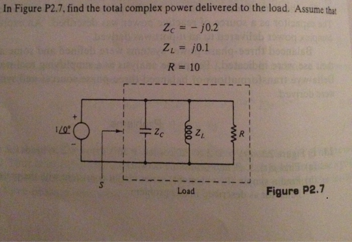 Solved Find the total complex power delivered to the load. | Chegg.com