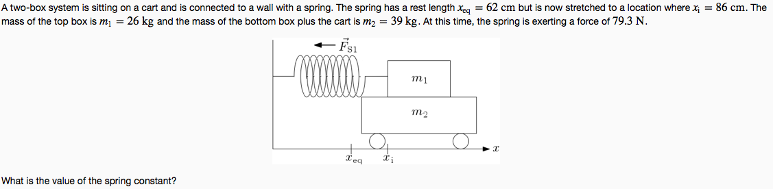 Solved A two-box system is sitting on a cart and is | Chegg.com