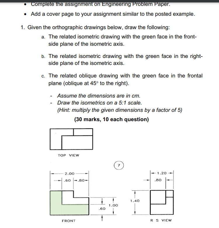 Solved - Add a cover page to your assignment similar to the | Chegg.com