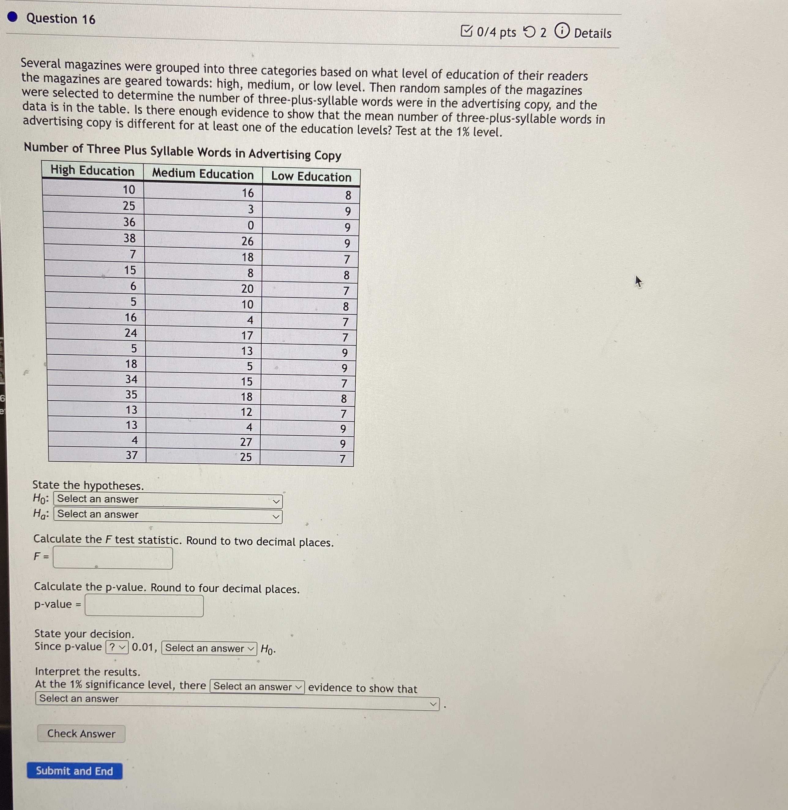 Solved Several magazines were grouped into three categories | Chegg.com