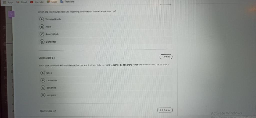 Solved Question 48 1 Point Which of the following is not a | Chegg.com