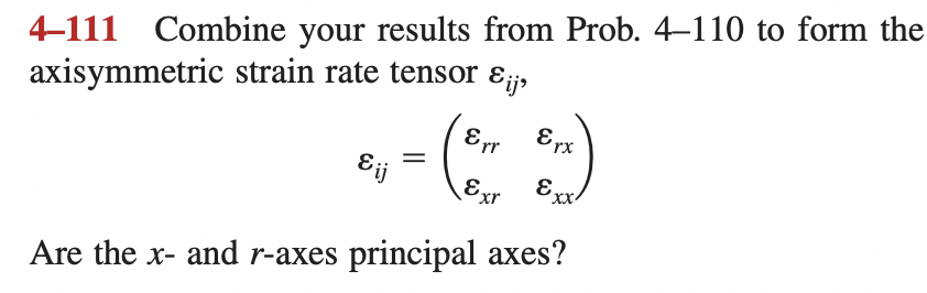 4-111 ﻿Combine your results from Prob. 4-110 ﻿to form | Chegg.com
