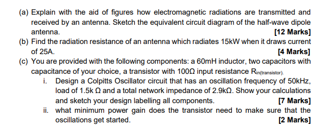 Solved (a) Explain with the aid of figures how | Chegg.com