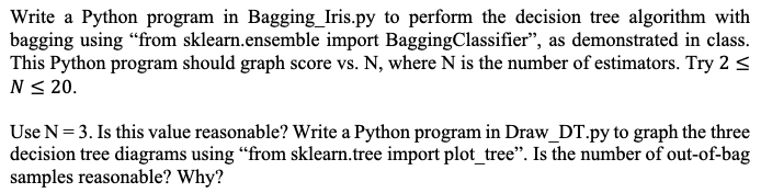 [Preliminary work] Use “from sklearn.datasets import | Chegg.com