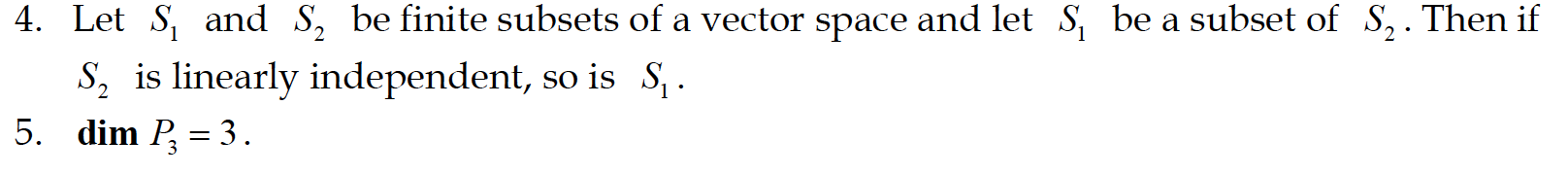 Solved 4. Let S₁ and S₂ be finite subsets of a vector space | Chegg.com