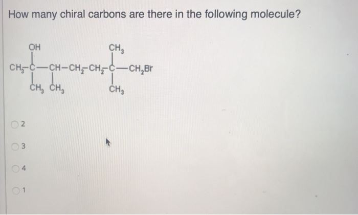 Solved How many chiral carbons are there in the following | Chegg.com