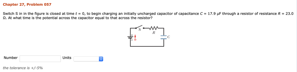 Solved Chapter 27, Problem 057 Switch S in in the figure is | Chegg.com